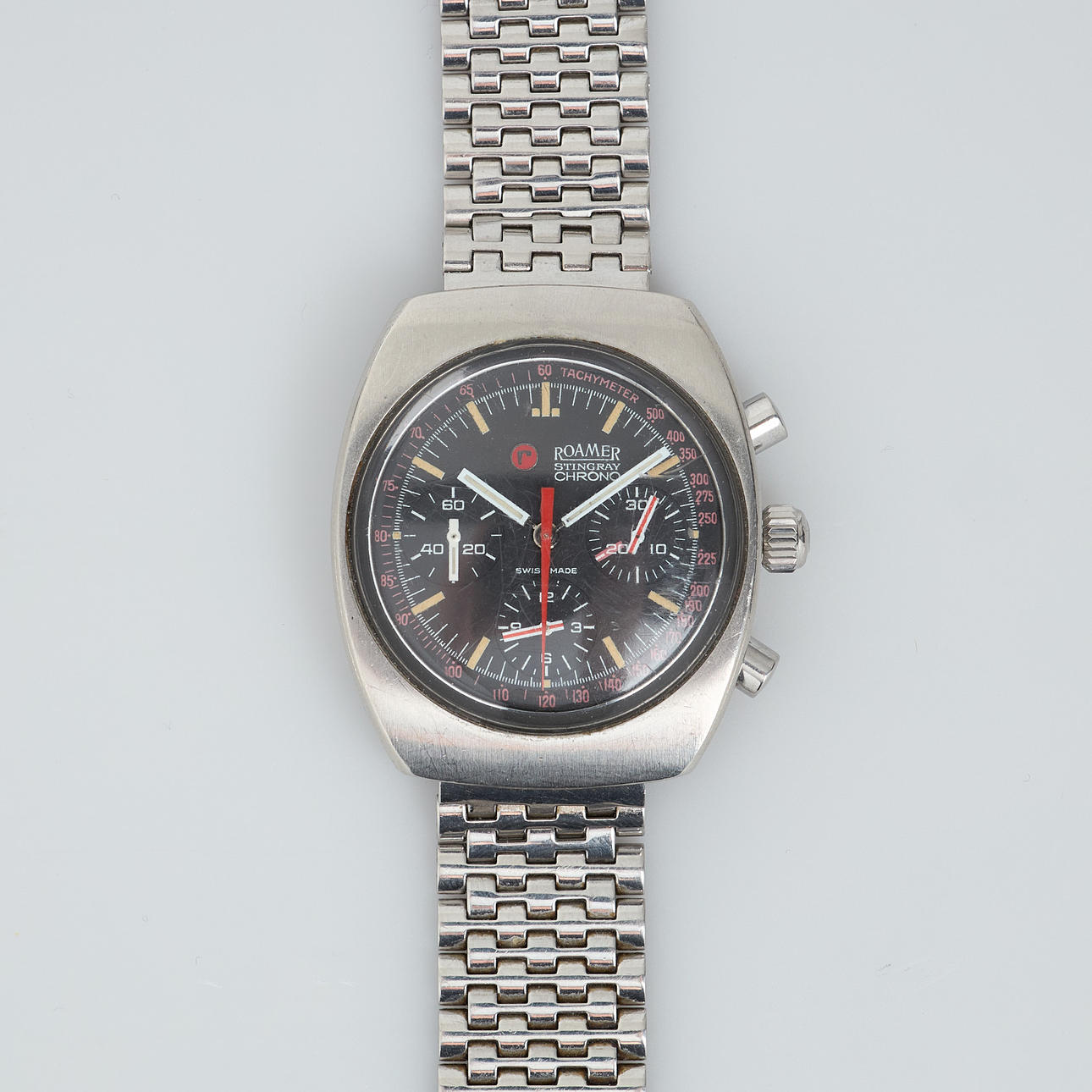 ROAMER, Stingray Chrono, wristwatch, 37 x 43 mm, steel, manual, plastic ...