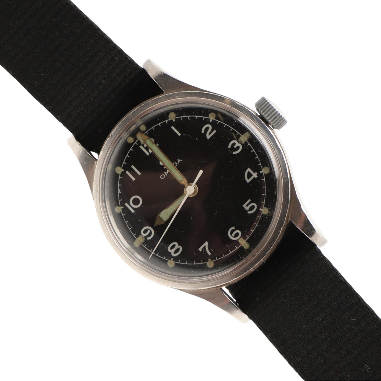 A STAINLESS STEEL AIRCREW PILOT'S ANTI-MAGNETIC WRISTWATCH BY OMEGA ...