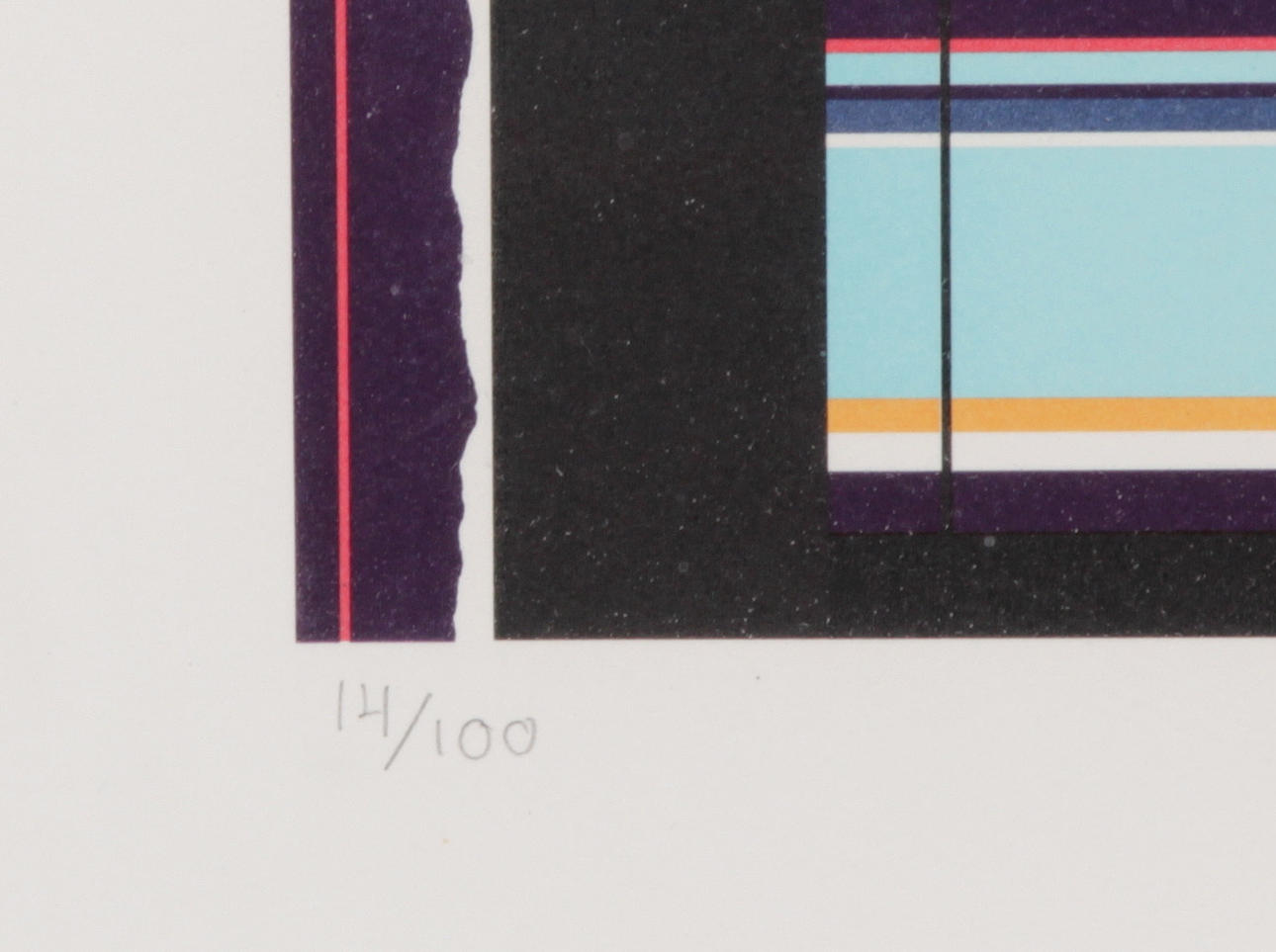 NILS KÖLARE. Lithography/Serigraphy, composition, signed, numbered 14/ ...