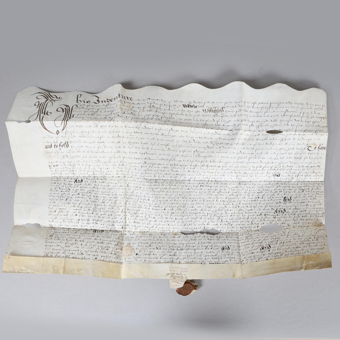 AN ELIZABETH I MANUSCRIPT INDENTURE, CIRCA 1560, LONDON. Books, Maps ...