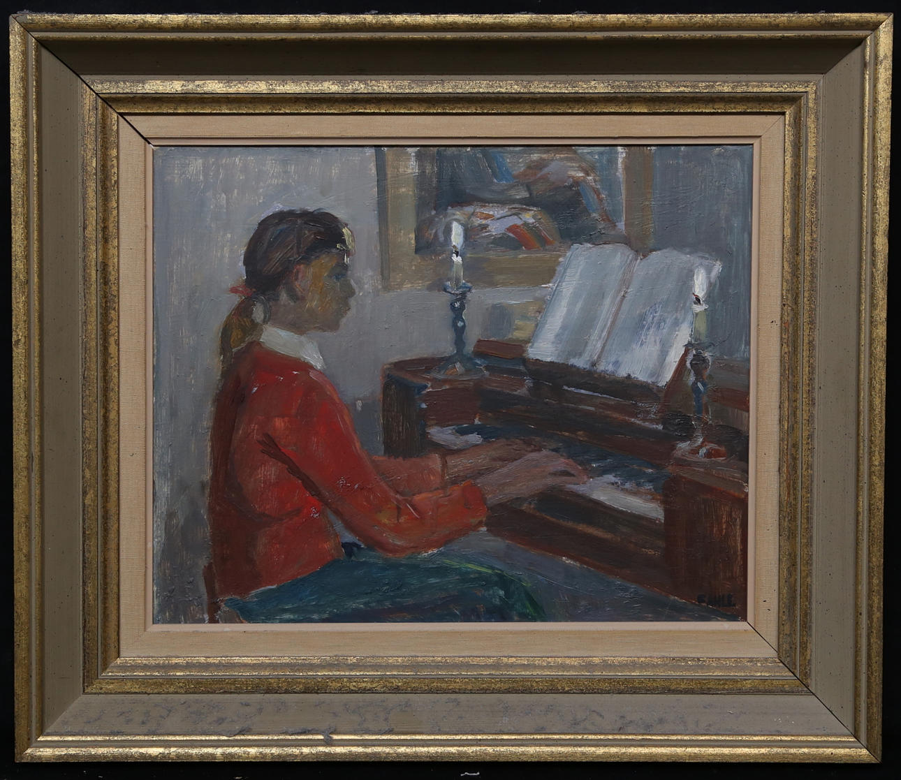 GUSTAF ADOLF FAHLE. oil on panel, signed and dated. Art - Paintings ...