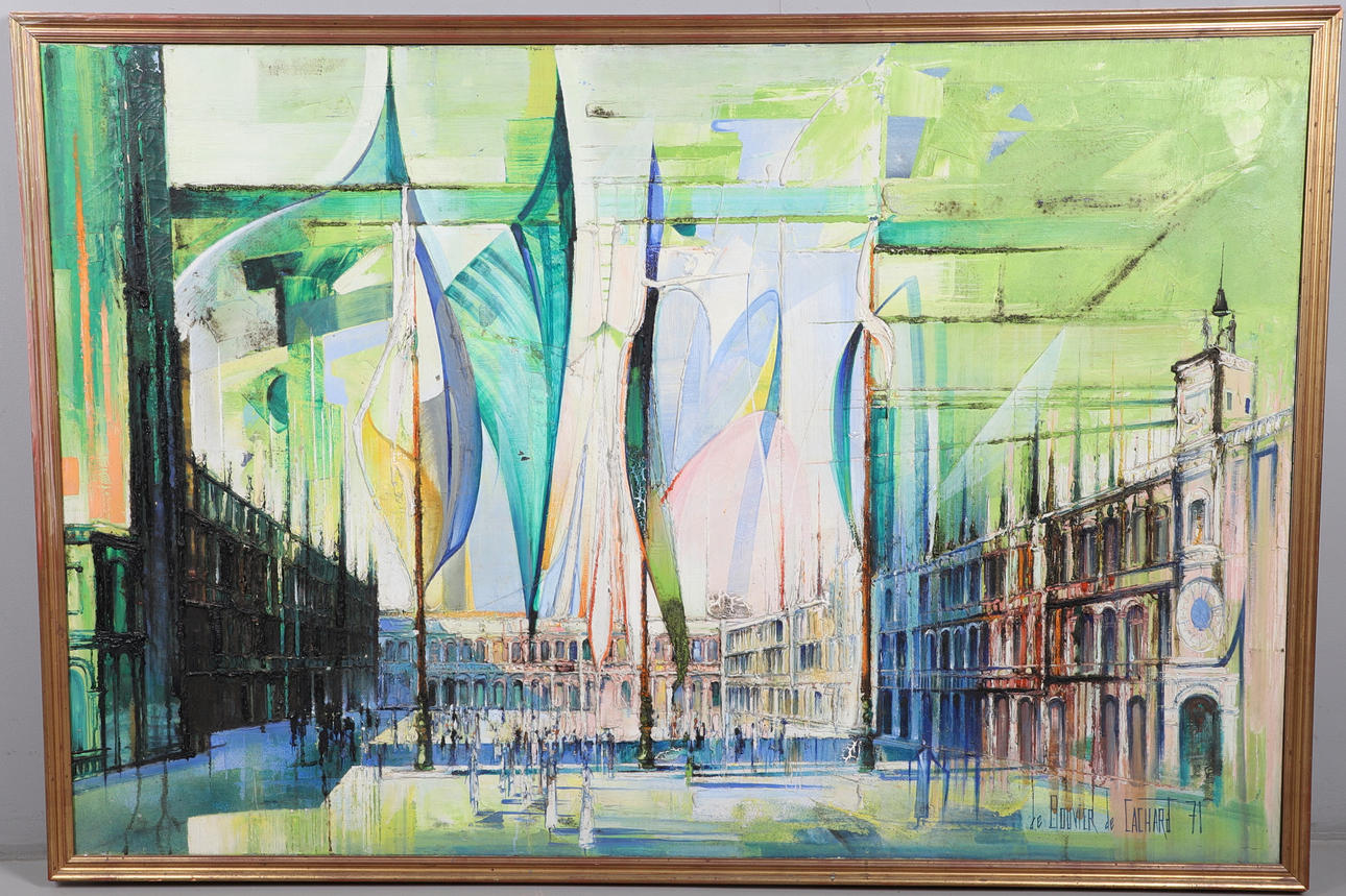 REGIS BOUVIER DE CACHARD (1929-2013). A FANTASY OF VENICE. Konst ...
