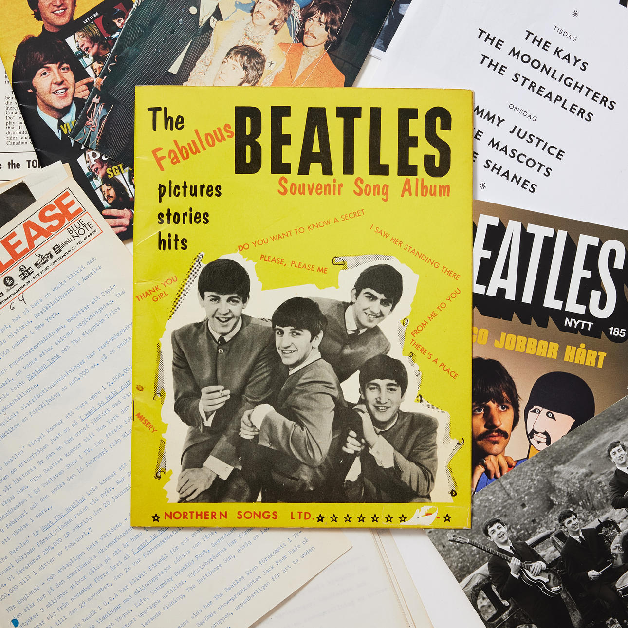 THE BEATLES, samling musikmemorabilia. Samlarföremål - Musikmemorabilia ...