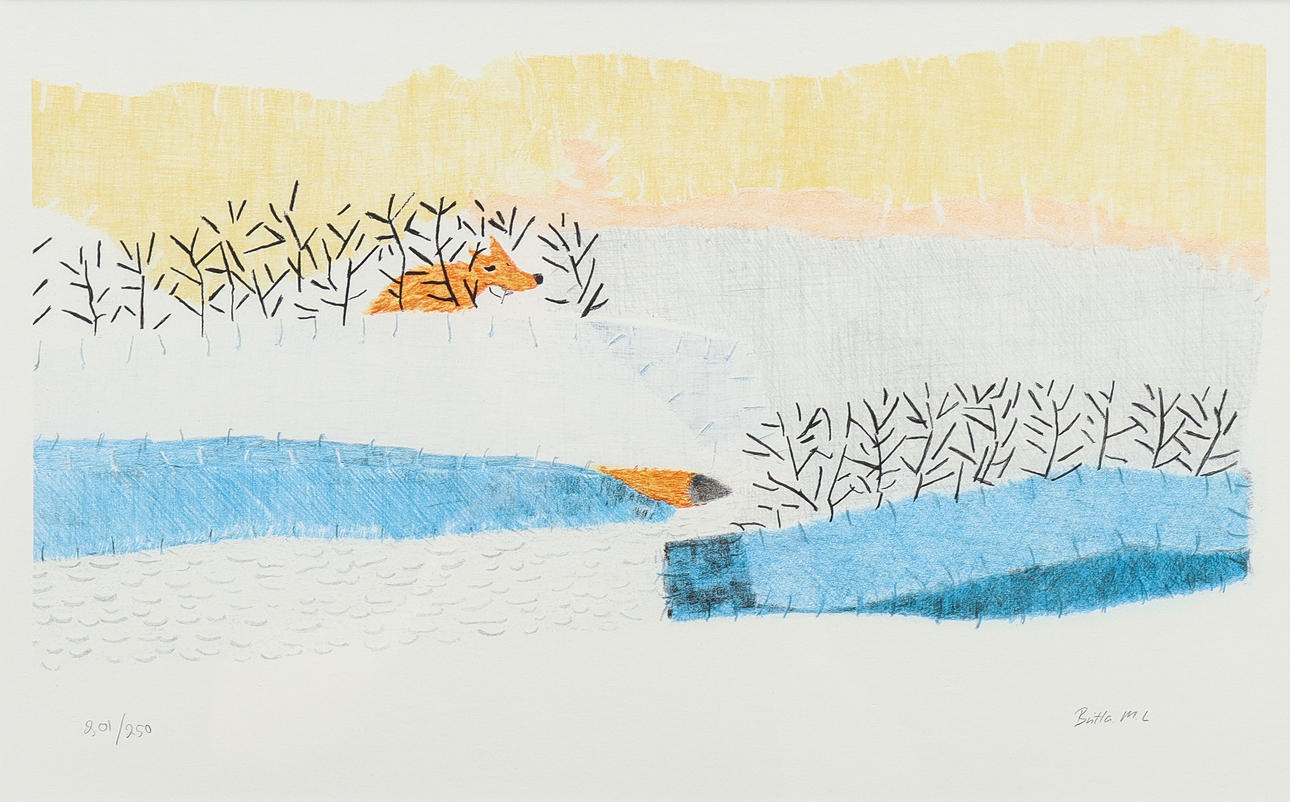 BRITTA MARAKATT-LABBA. "Listigt". Konst - Grafik - Auctionet