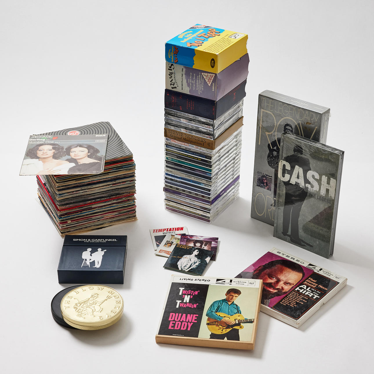 PARTI 7' SINGLAR SAMT CDs, Blandade artister. Samlarföremål - Audio ...