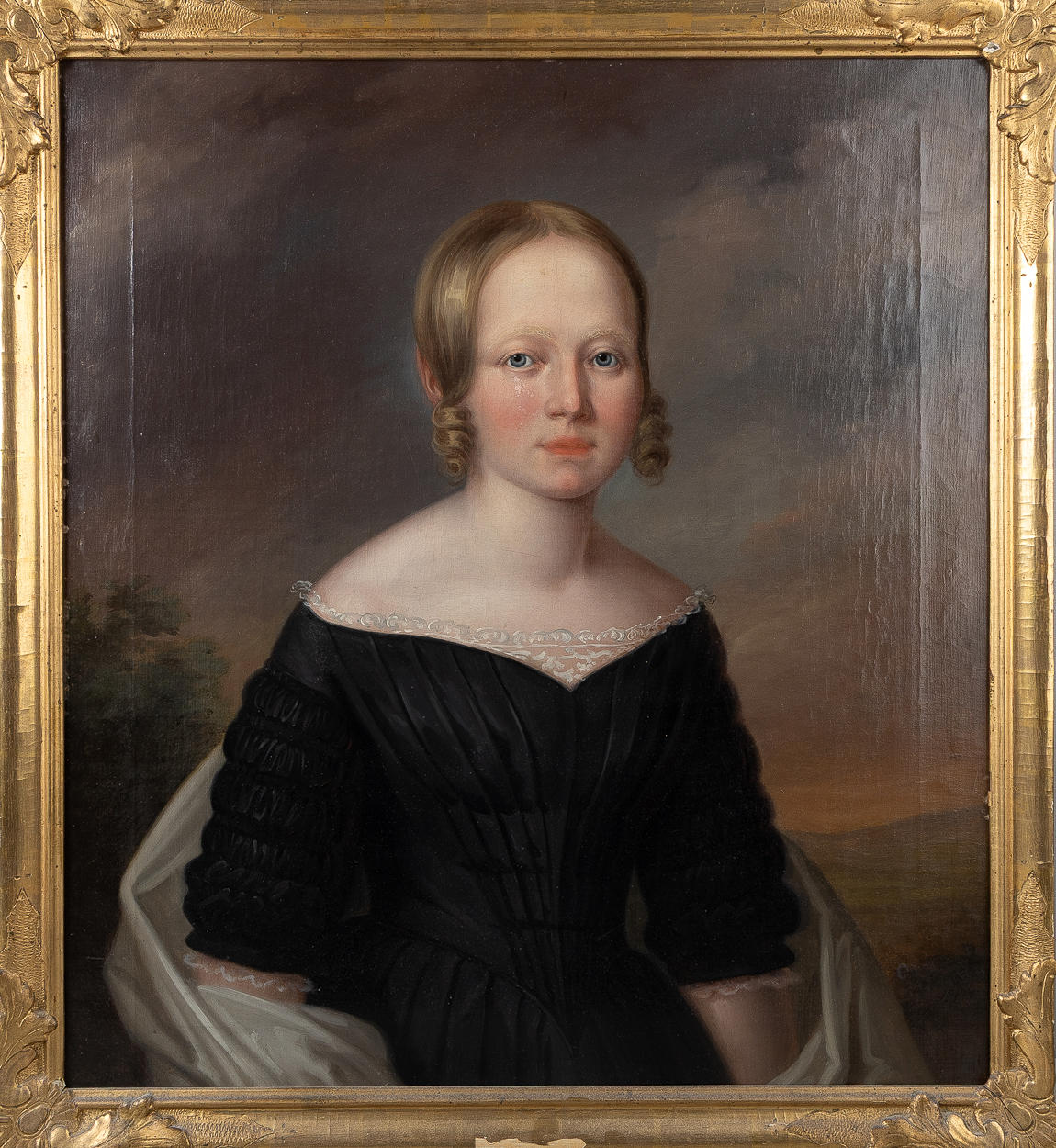 CARL WILHELM NORDGREN (SVERIGE, 1804-1857). Tillskriven. Porträtt ...