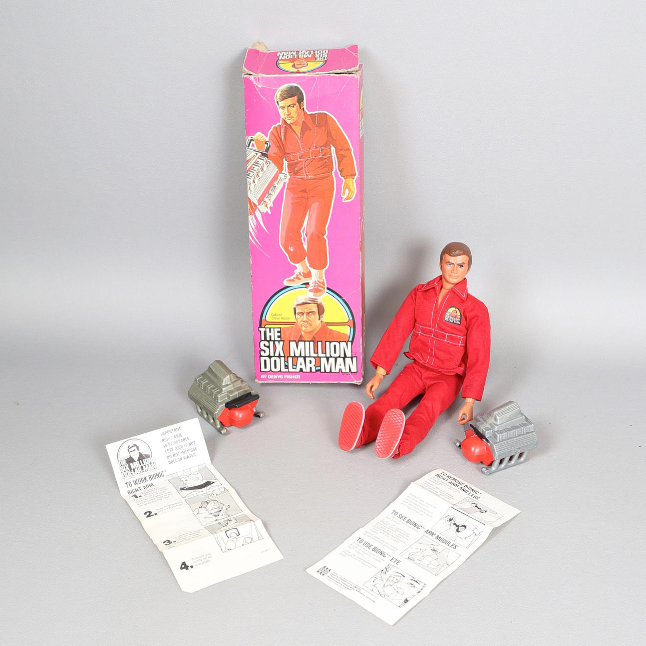 DENYS FISHER. THE SIX MILLION DOLLAR MAN COLONEL STEVE AUSTIN 12 ...