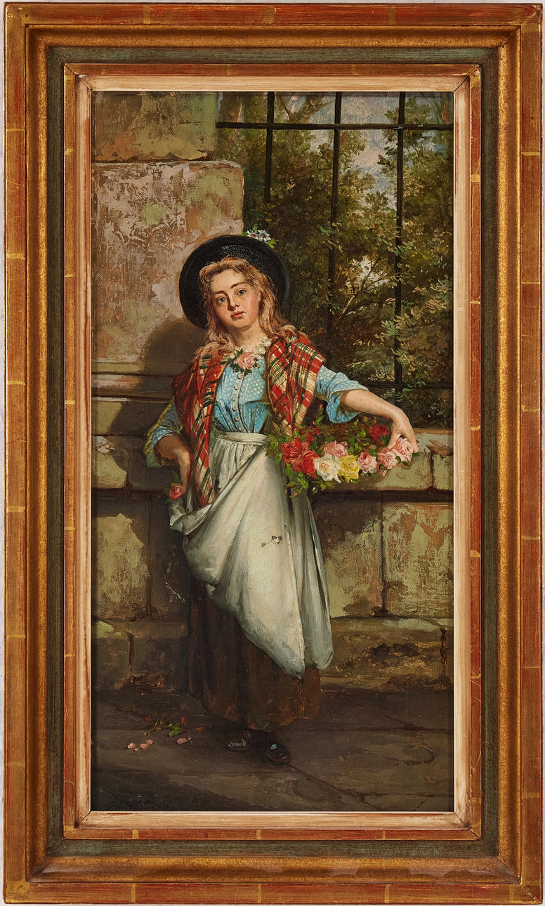 FRANK ALBERT PHILIPS (c. 1849-1913) “Sweet roses” oil painting on ...