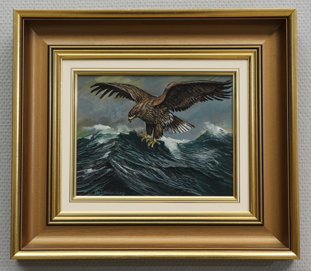 ALF JOHANSSON. Oil on panel, “Havsörn”, signed, 1994. Art - Paintings ...