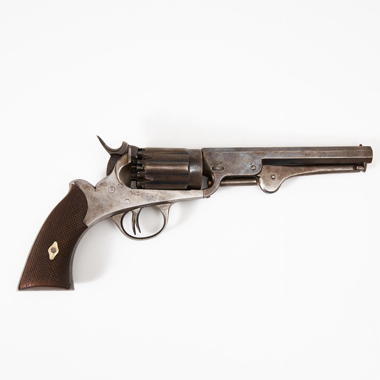 SLAGLÅSREVOLVER, amerikansk, Walch Firearms Co. 12-skotts Navy Revolver ...