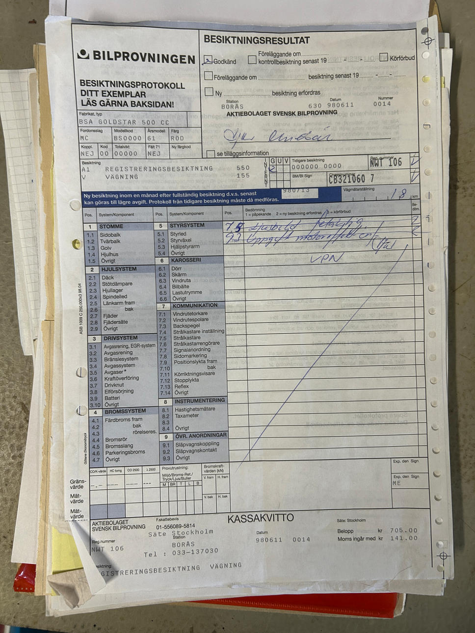 BSA, modell DB34 Gold Star, Clubman, 1961, England. Fordon, Båtar ...