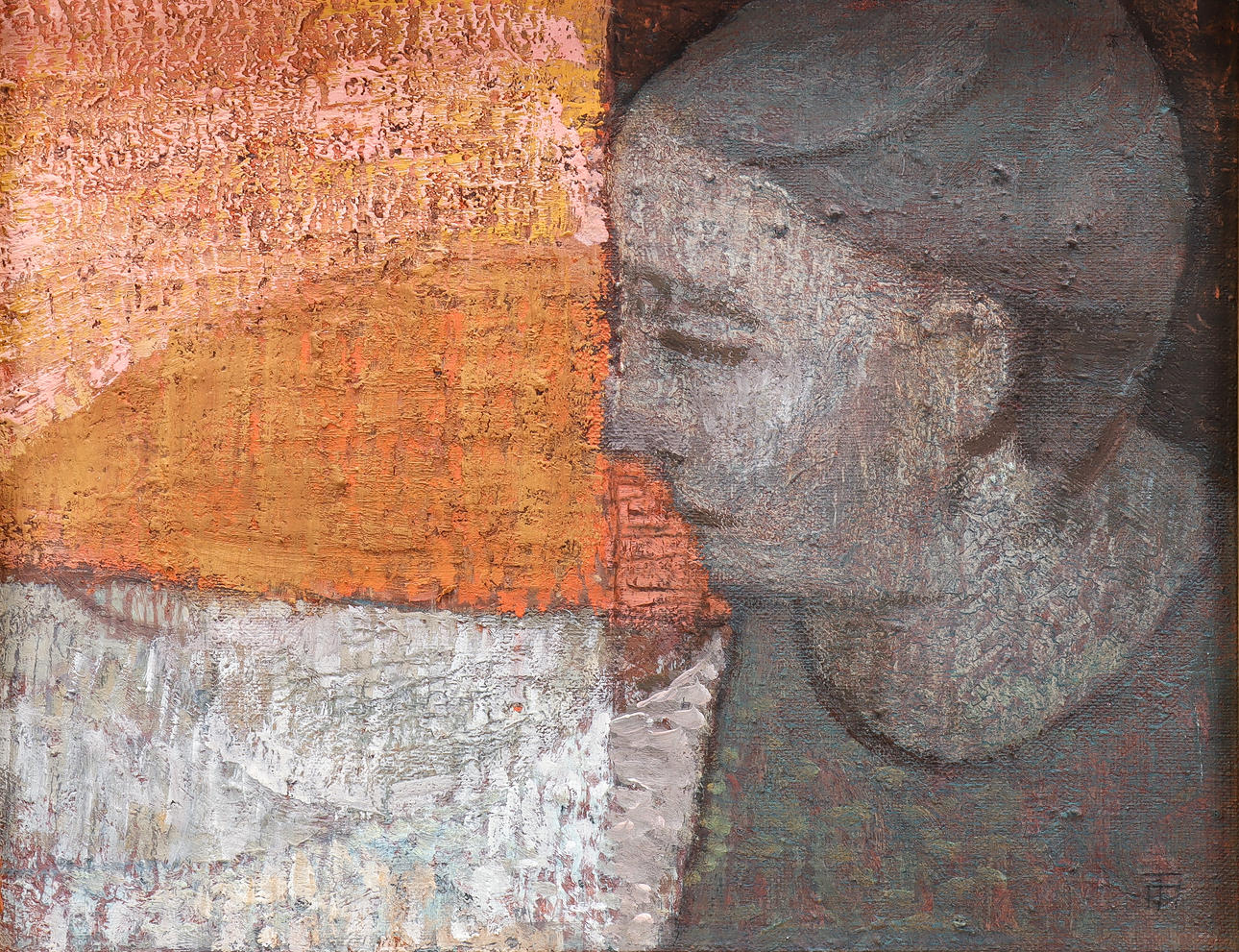 THORE ANDERSSON. "Den tomma sängen". Konst - Måleri - Auctionet