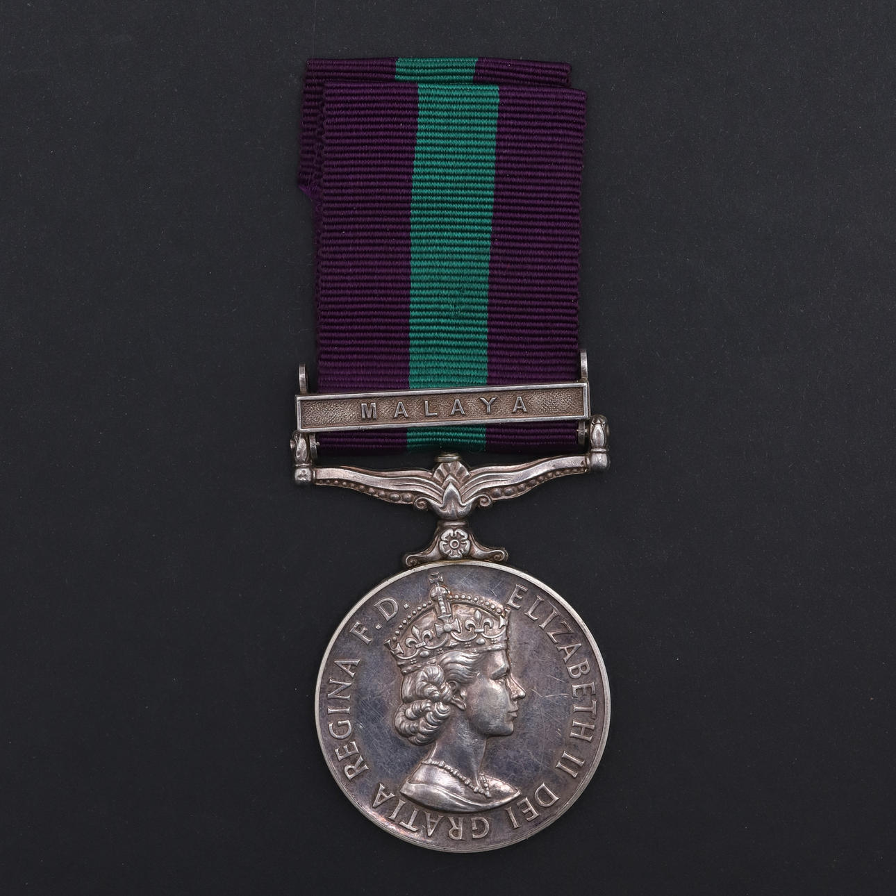 A GEORGE VI GENERAL SERVICE MEDAL 1918 - 1962 WITH MALAYA CLASP TO THE ...