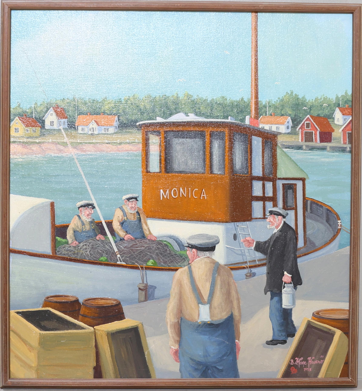 BERT-HÅGE HÄVERÖ. "Monica", olja på duk, signerad och daterad 1973 ...