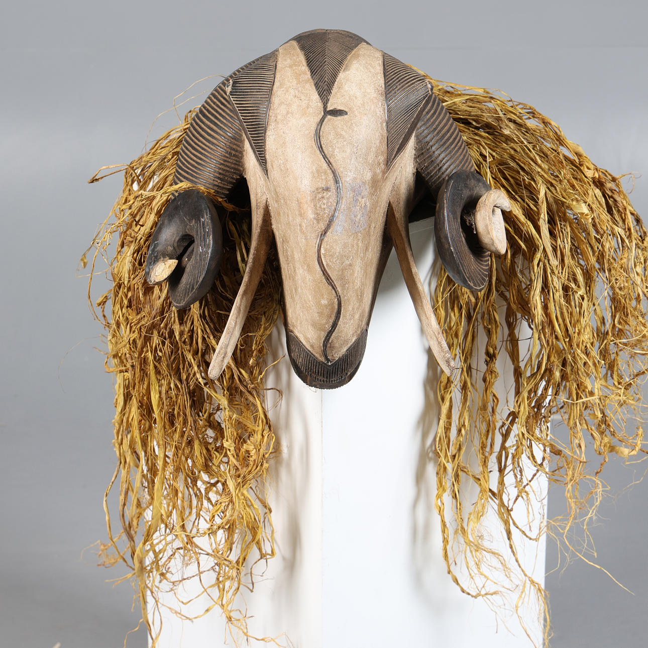 A BAULE RAM MASK, IVORY COAST/COTE D'IVOIRE. Ethnographica - African ...