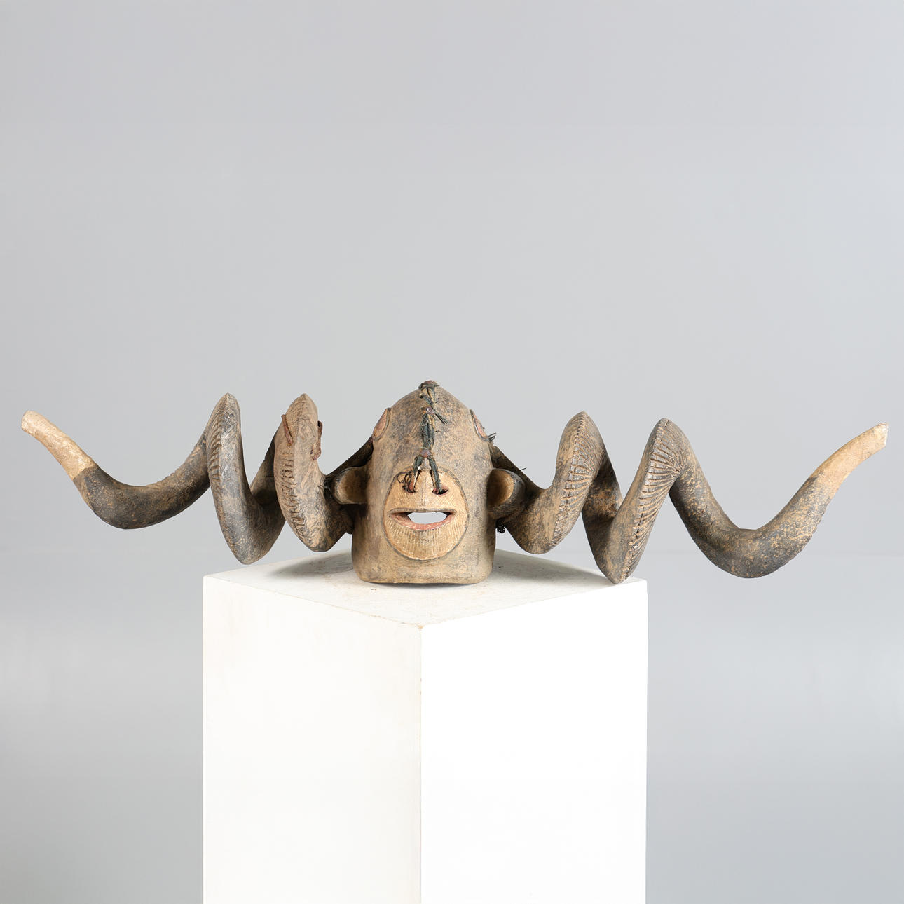 A BAULE RAM MASK, IVORY COAST/COTE D'IVOIRE. Ethnographica - African ...