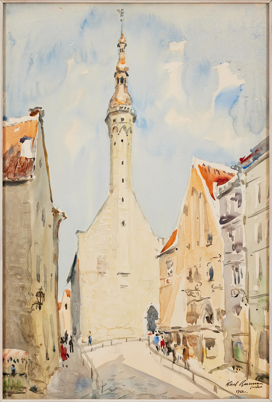 KARL BURMAN JUNIOR KARL BURMAN JUNIOR (ESTLAND, 1914-2001). Rathaus von ...