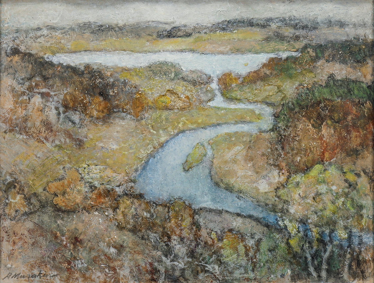 ANTS MURAKIN (ESTLAND 1892-1975). Flodlandskap. Konst - Måleri - Auctionet