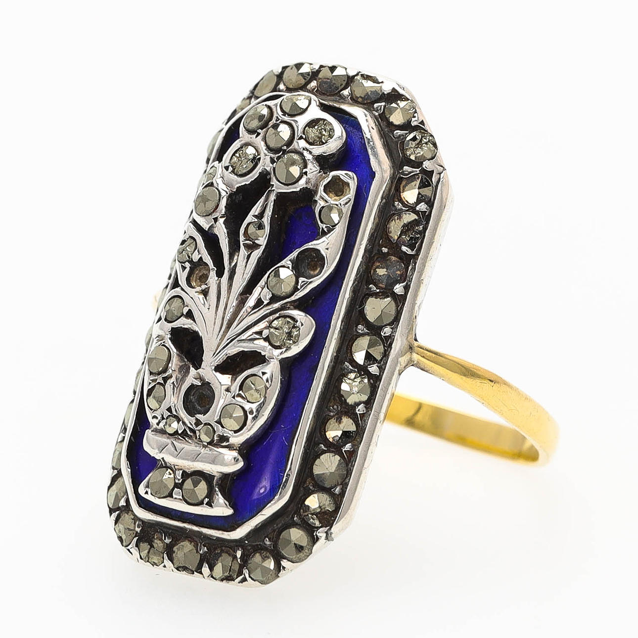 RING, 18K guld samt silver, 1800-tal. Smycken & Ädelstenar - Ringar ...