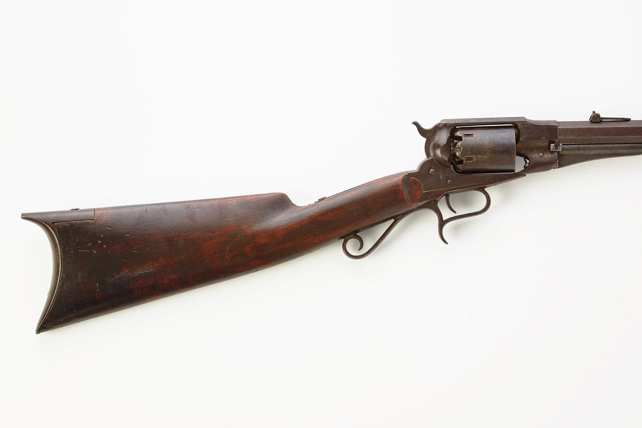 REVOLVER CARBINE, American, Remington “New Model” Revolving Rifle ...