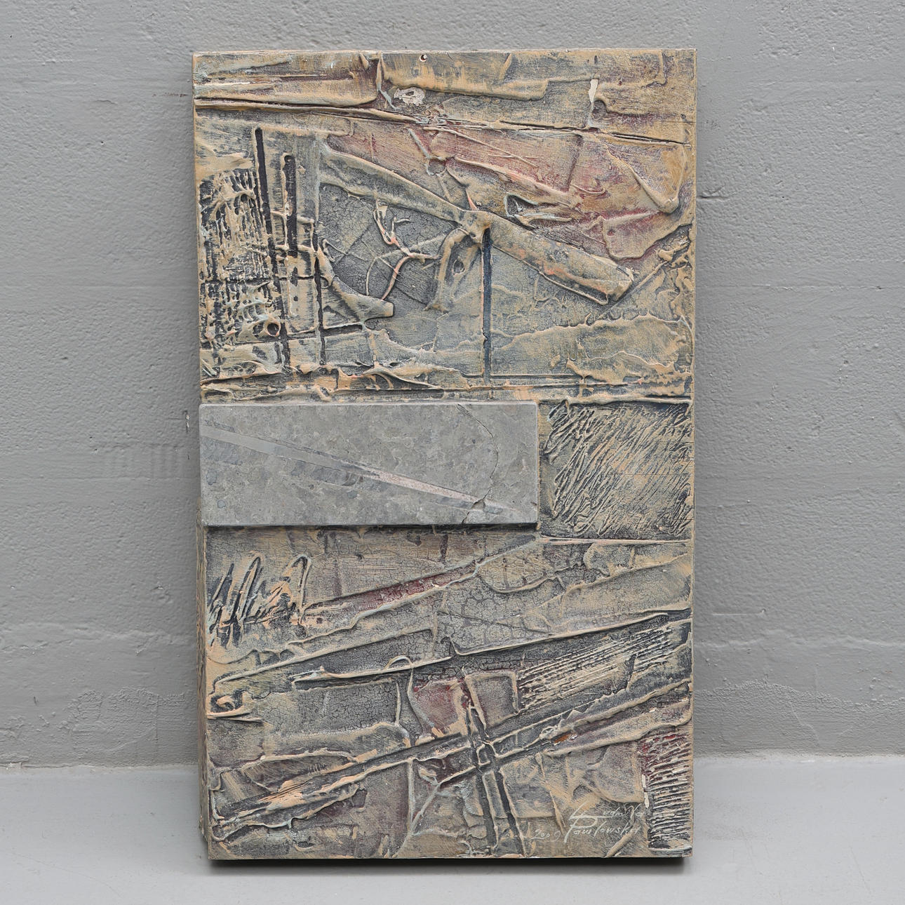 A wooden wall relief, “Timeless”, mixed media, dated 2009. Art ...