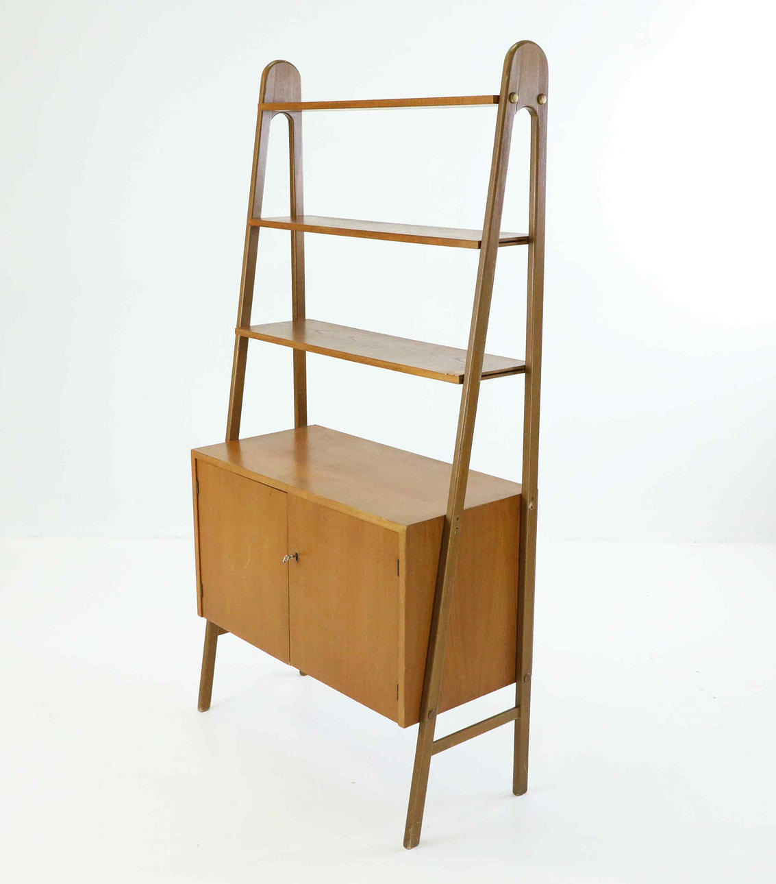 A bookcase, Teak veneer, 1950s/60s. Furniture - Cupboards, Cabinets ...