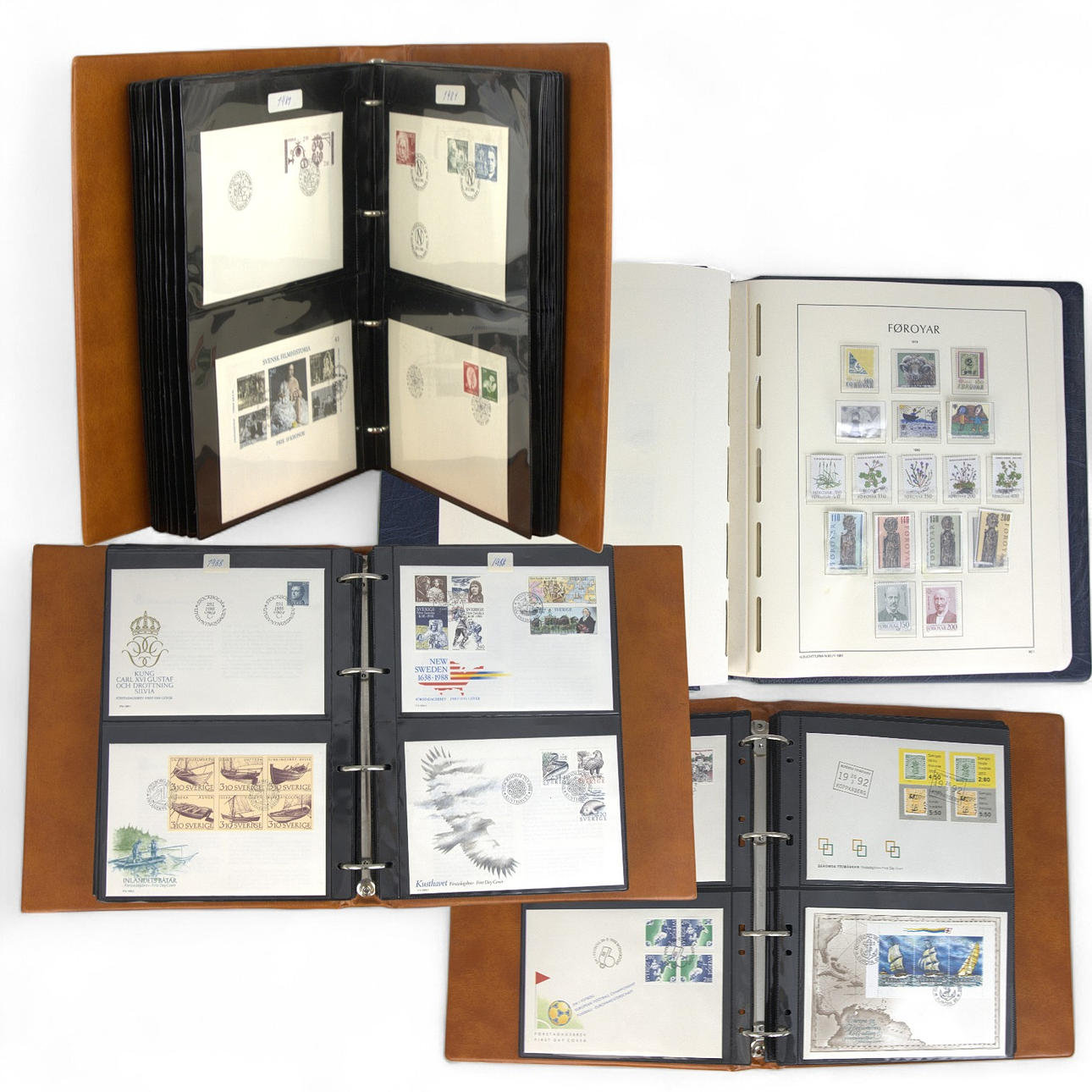 Postage stamps, 4 binders, see description, second half of the 20th ...