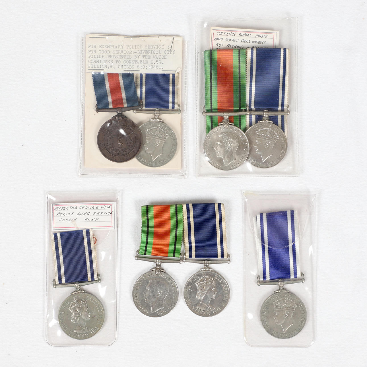 EN SAMLING AV POLISENS LÅNGA TJÄNST OCH ANDRA MEDALJER. Mynt, Medaljer ...