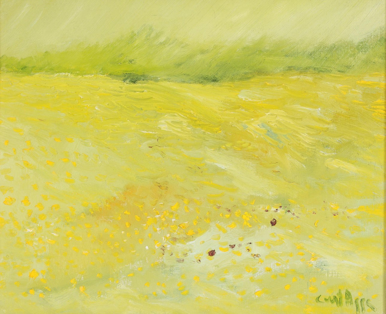 CURT AGGE. “Sunny meadow”, oil on canvas, signed. Art - Paintings ...