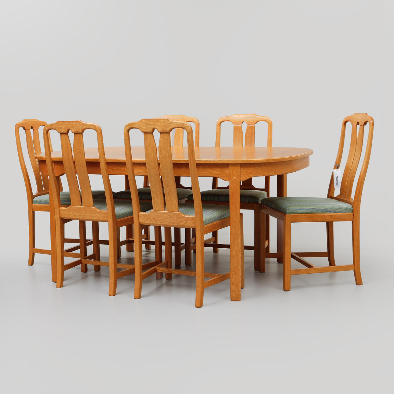 CARL MALMSTEN. Matgrupp, 7 delar, "Ambassadör", ljus ek, Åfors ...