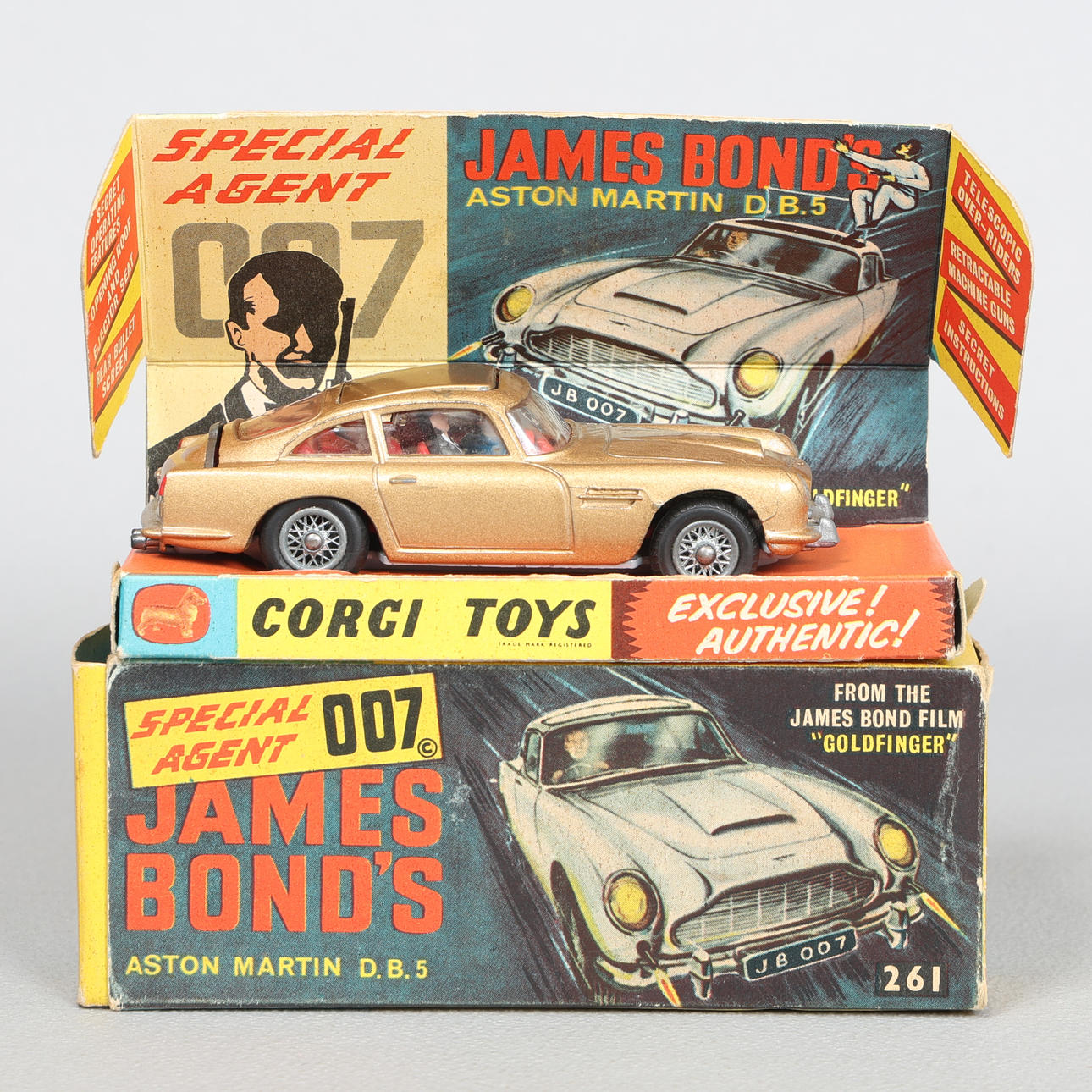 CORGI TOYS, JAMES BOND ASTON MARTIN D.B.S., DIE-CAST FROM GOLDFINGER ...