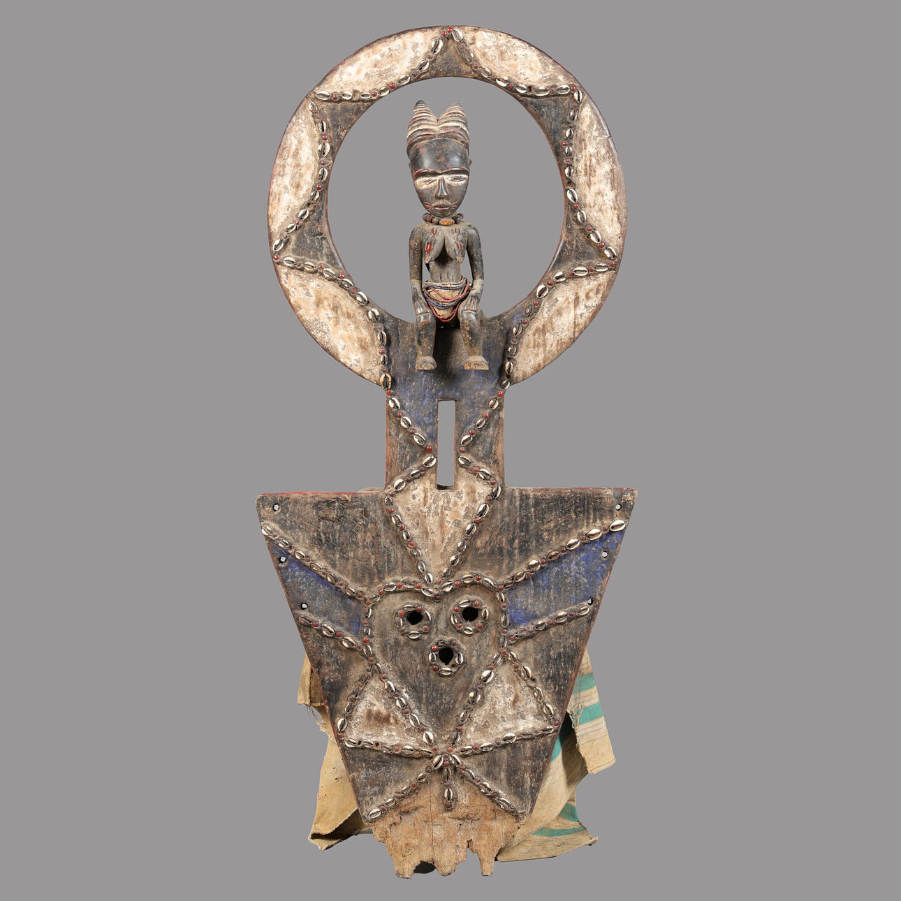 A KOULANGO BEDU BUFFALO PLANK MASK, IVORY COAST/COTE D'IVOIRE ...