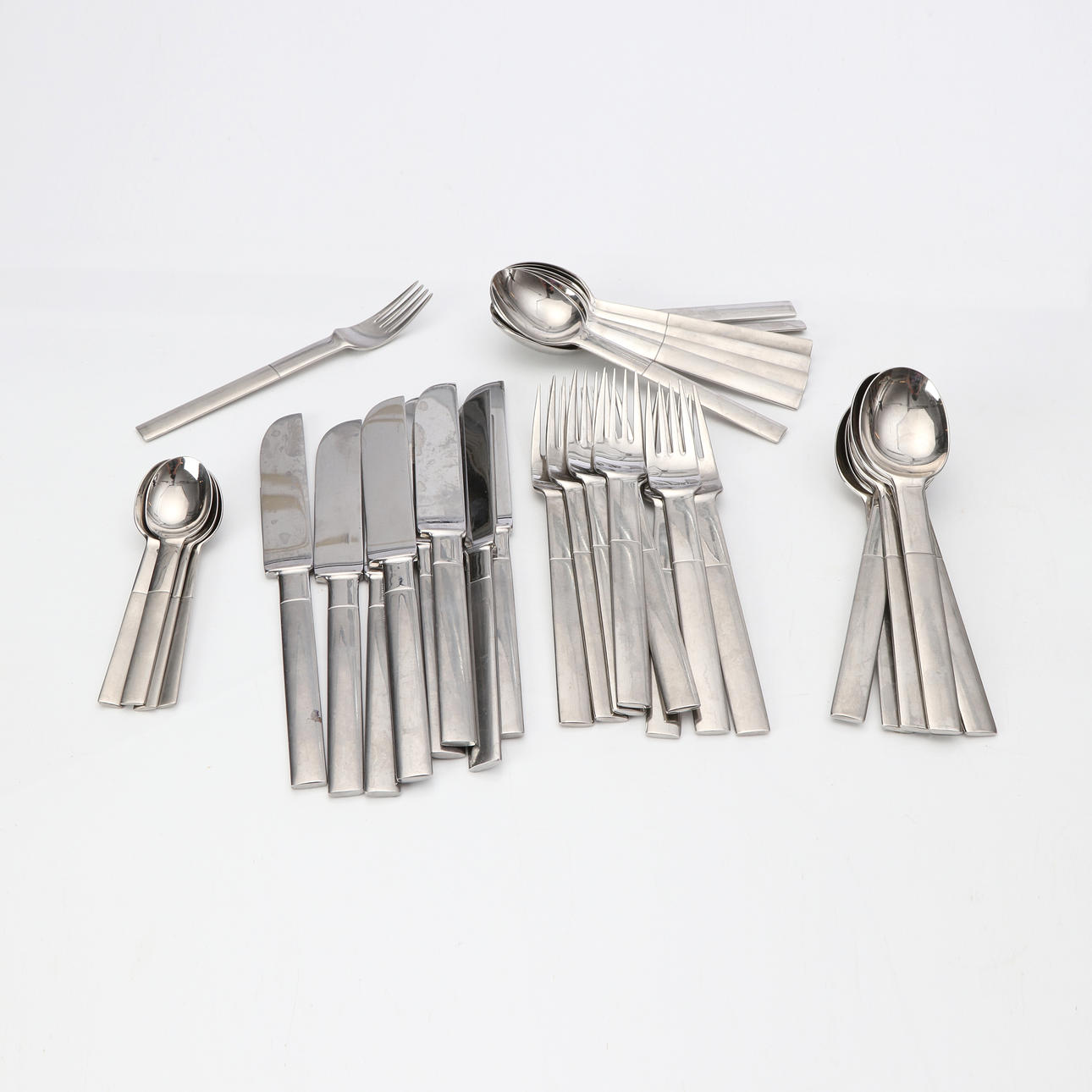 GUNNAR CYRÉN. CUTLERY, 34 PIECES. Stainless steel. Gense, “Nobel ...