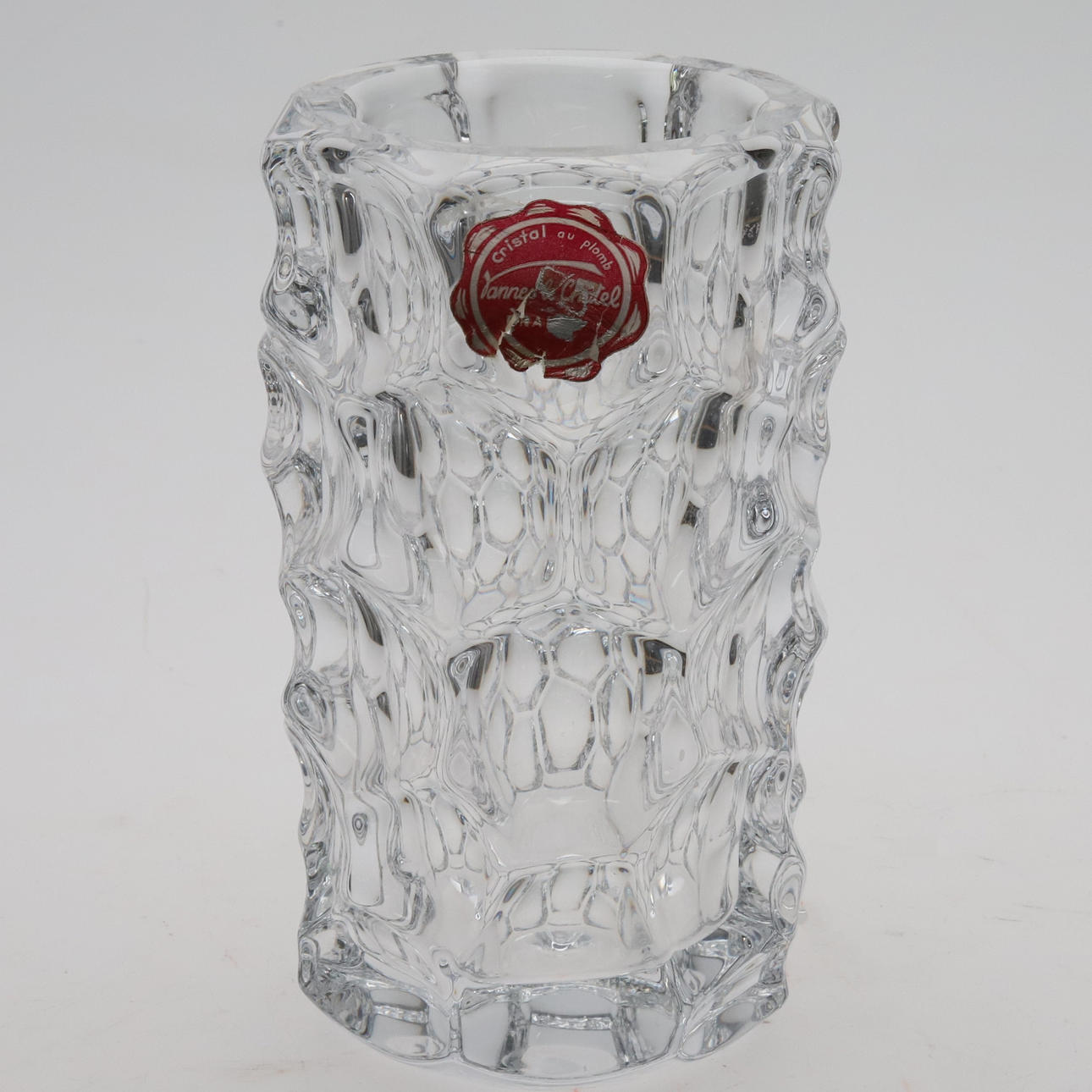 VASE. Lead crystal, label-marked Vannes le Chatel, France, circa 1960s ...