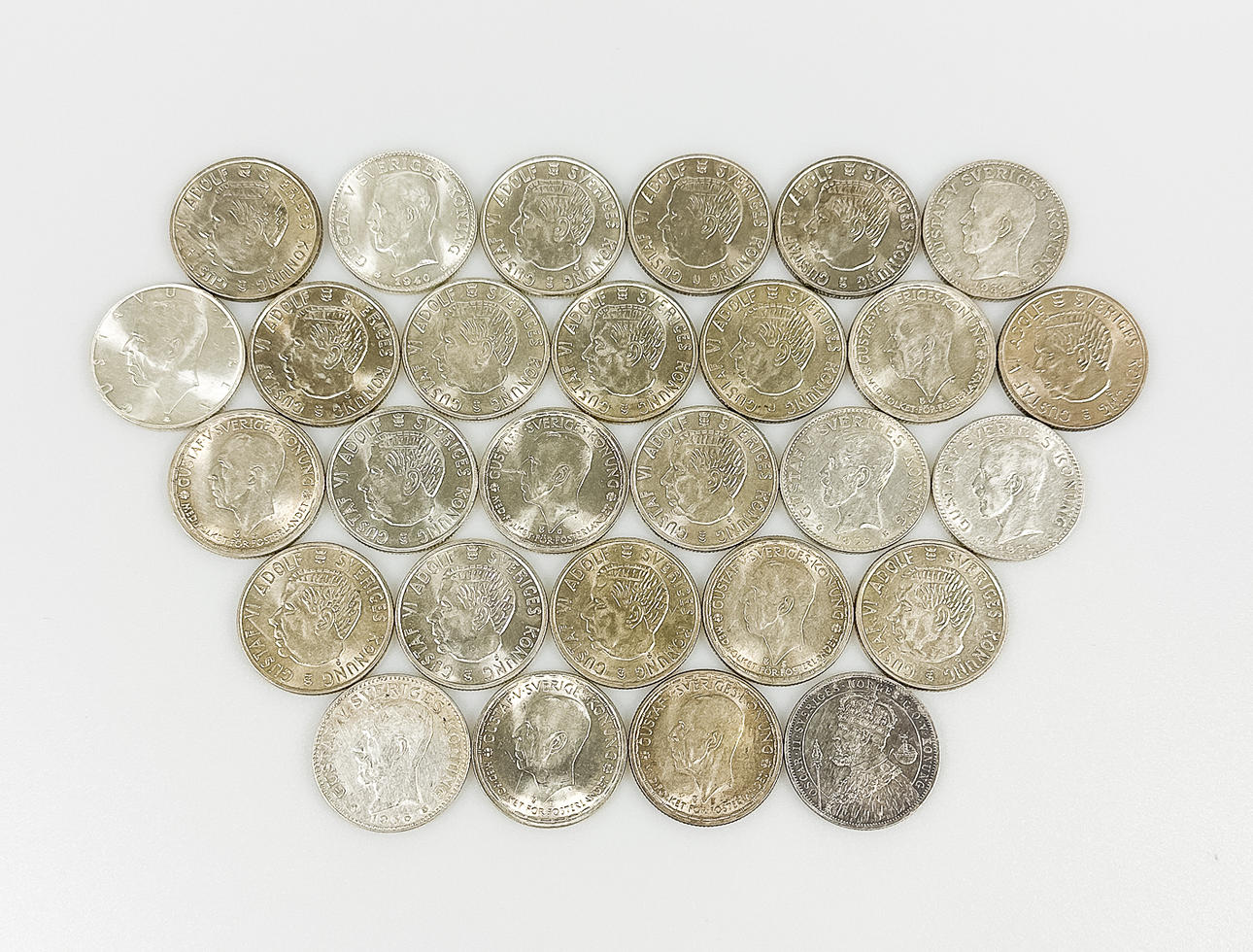 MYNT, 2-kronor, silver 40/80%. Mynt, Medaljer & Frimärken - Mynt ...