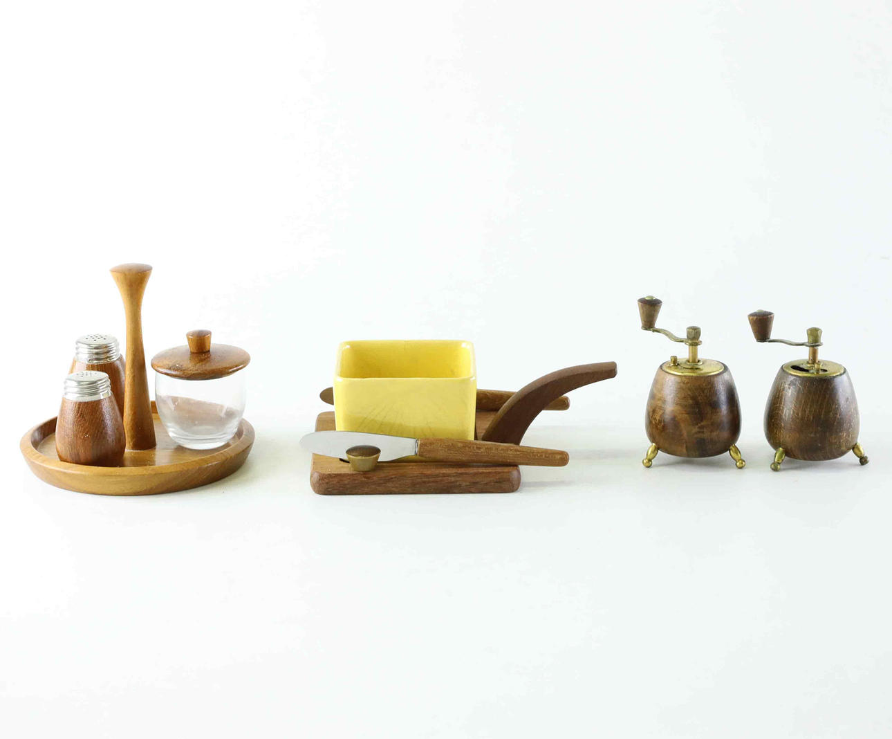 A set of three teak crosses, Karl Holmberg Götene AB, mid 20th century ...