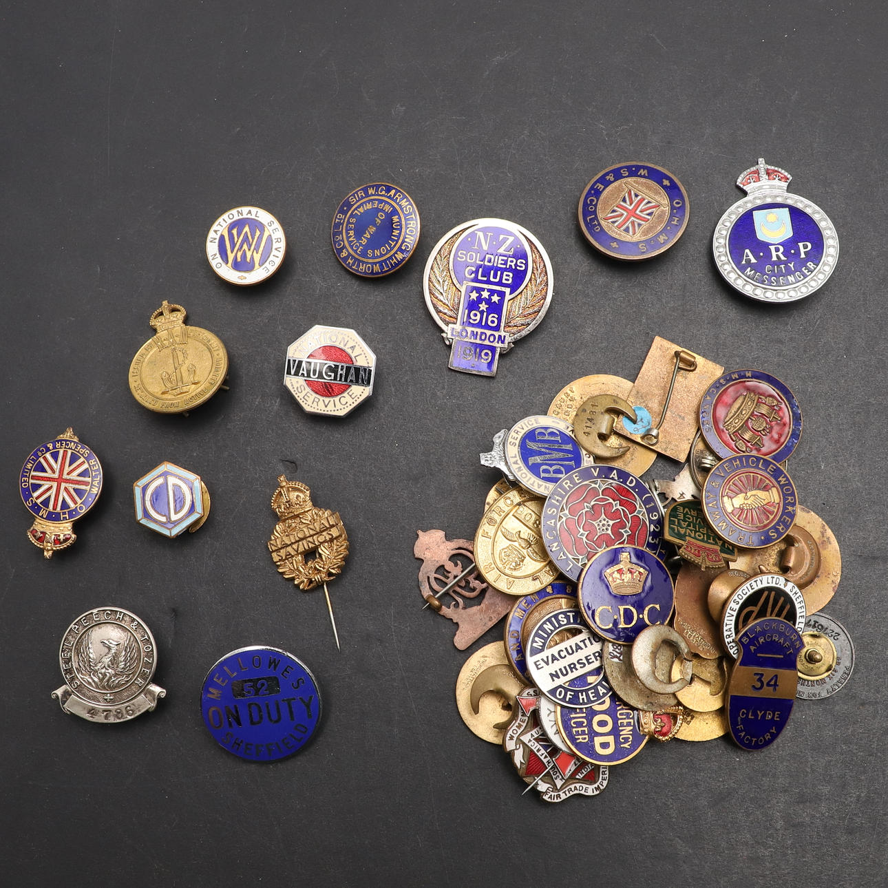 AN INTERESTING COLLECTION OF FIRST AND SECOND WORLD WAR 'ON SERVICE ...