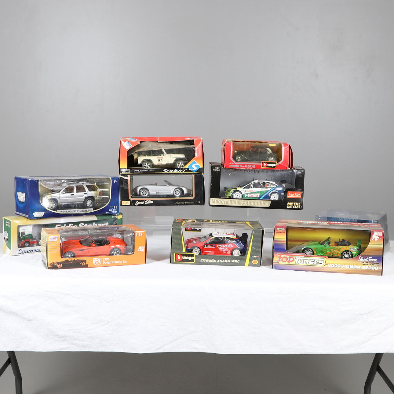 LARGE SCALE MODEL CARS & OTHER BOXED DIE CAST TOYS. Toys - Model cars ...