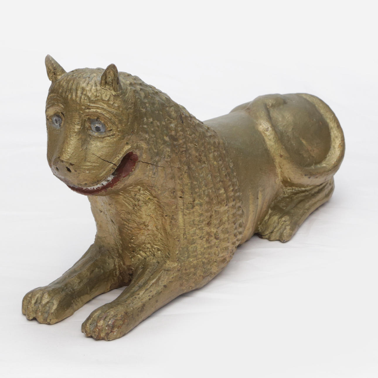 JOHAN AUGUST GUSTAFSSON, JAGS. LION, wood, gold painted, unsigned. Art ...