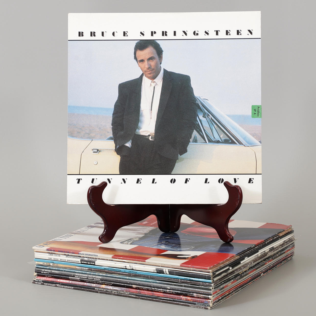 15 LP records, Bruce Springsteen and Rod Stewart, 1970s/80s ...