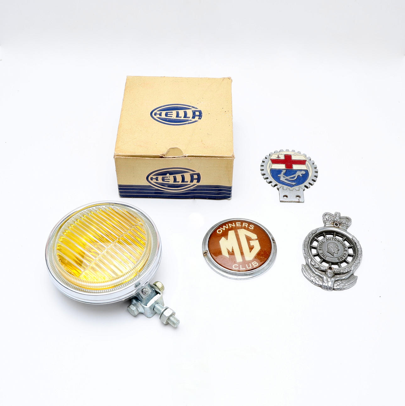 HELLA TN1 TN2 PORSCHE 911 FOG LAMP, RAC BADGE AND 2 OTHER BADGES. (4). Vehicles, Boats & Parts ...