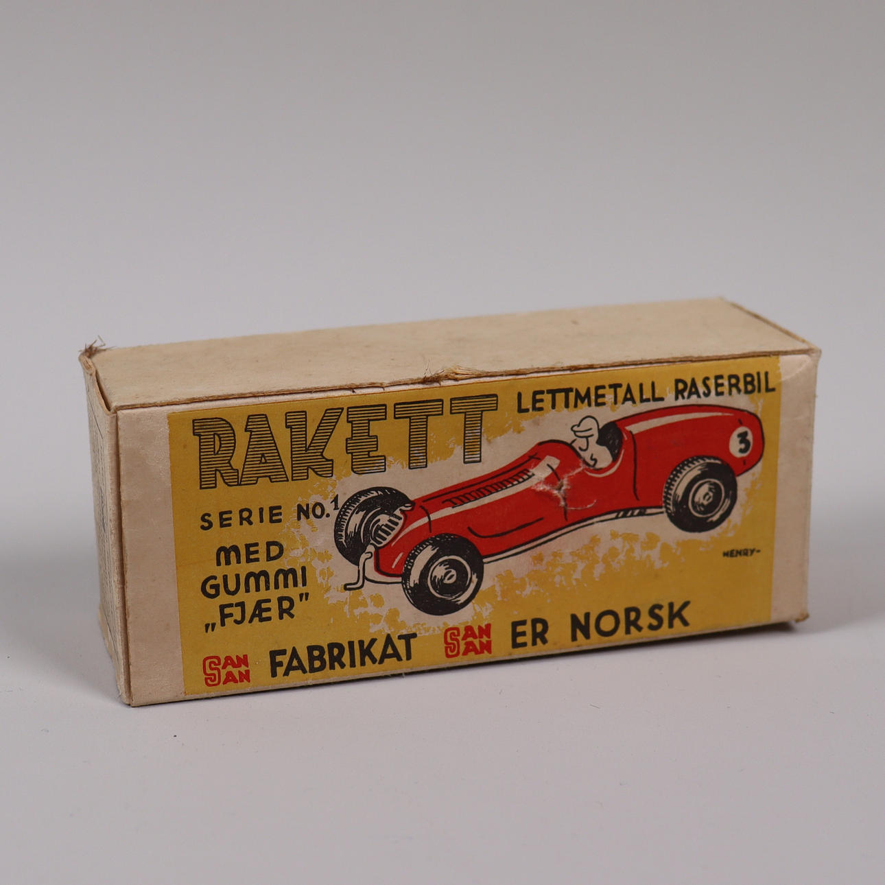 MODELLBILSLÅDA, SanSan, Norge, Rakett lettmetall raserbil serie No.1 ...