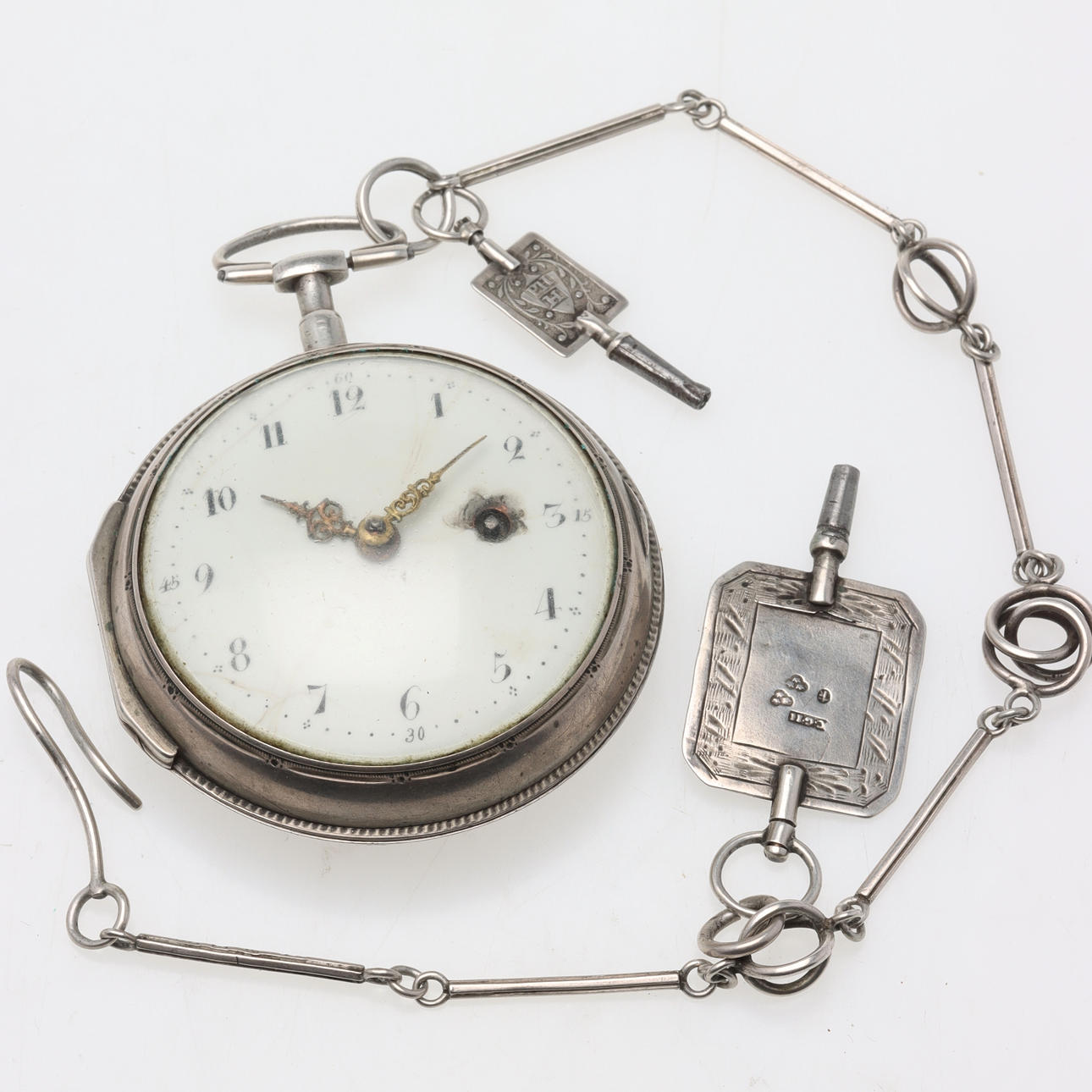 A silver spider clock by Nicholas Lind, London, 17th/19th century ...