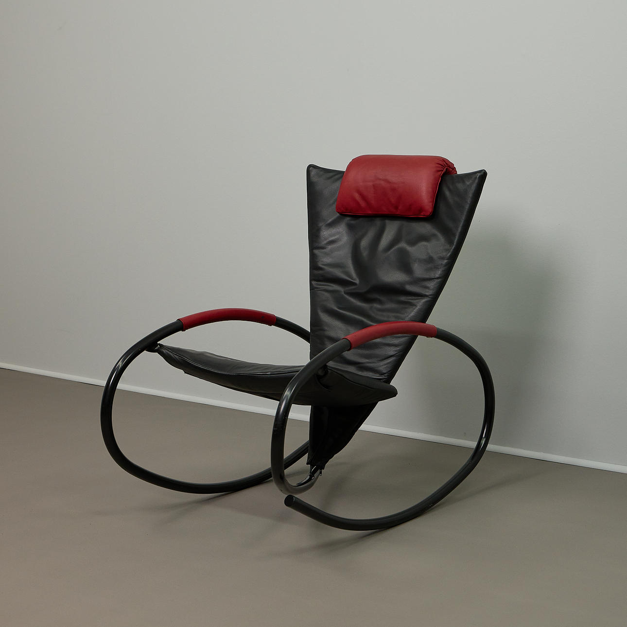 STEFAN HEILIGER. Strässle, Schaukelstuhl / Lounge Chair, 'Lisa', Stahl ...