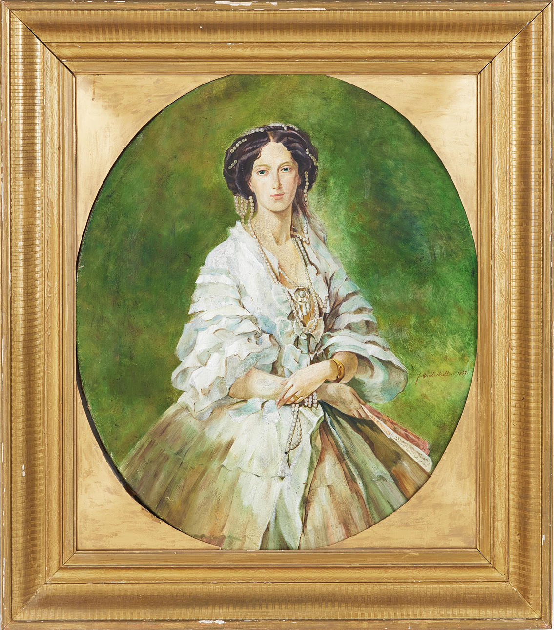 OKÄND KONSTNÄR. porträtt av Maria Alexandrovna, olja på duk, kopia ...