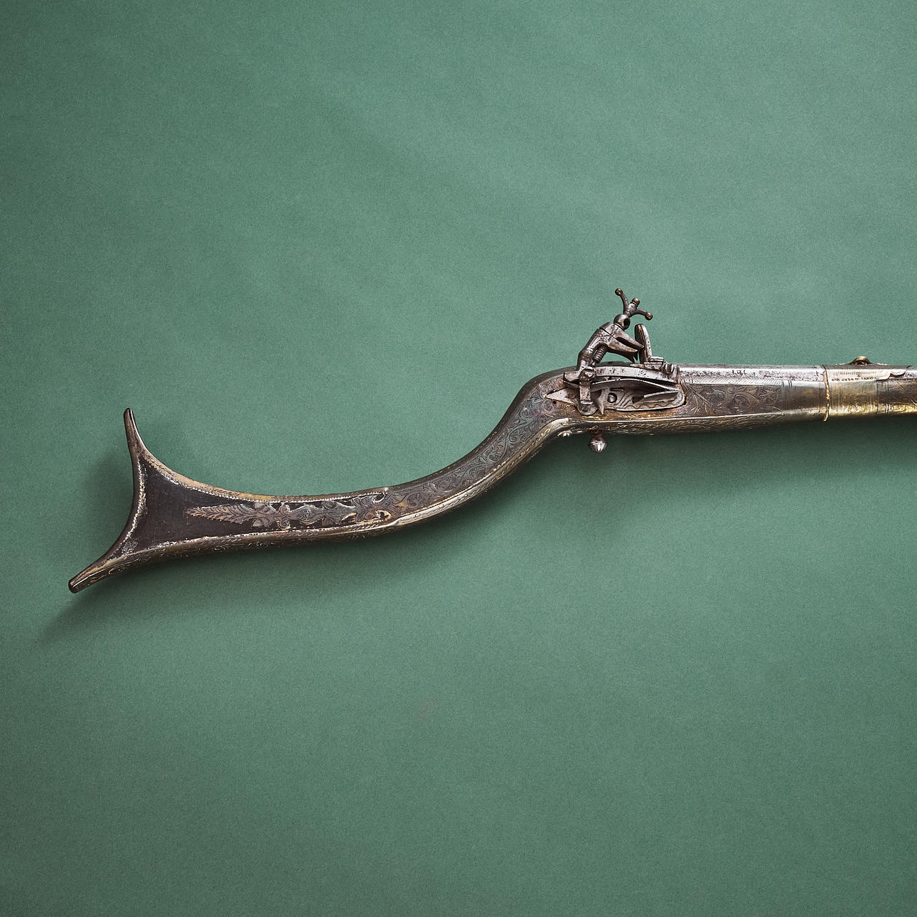 RIFLE, with miquelet clasp, rasak, Balkan, probably Albania, 19th ...