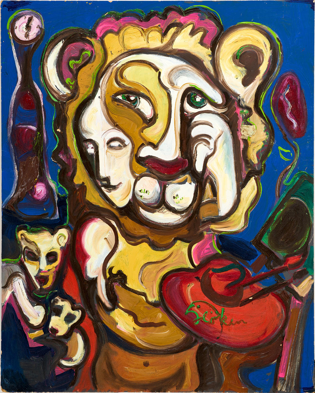 SVEN-ARNE "HÖKEN" HÖKENSTRÖM (Stockholm, 1947-2025). "Lejonen sover ...