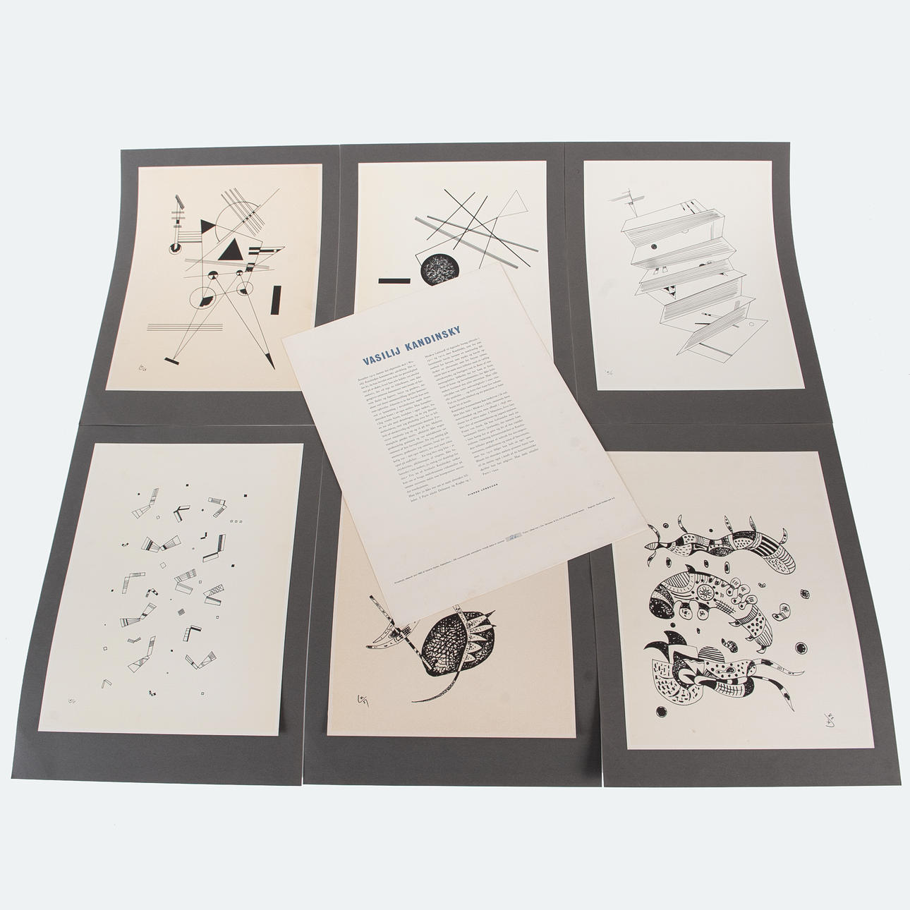 AFTER WASSILY KANDINSKY. Folder with 6 offset lithographs, Galerie ...