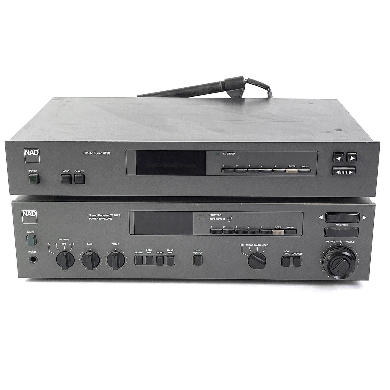 FÖRSTÄRKARE & TUNER. NAD 7240PE, 4150, 1980-tal. Övrigt - Modern Teknik ...