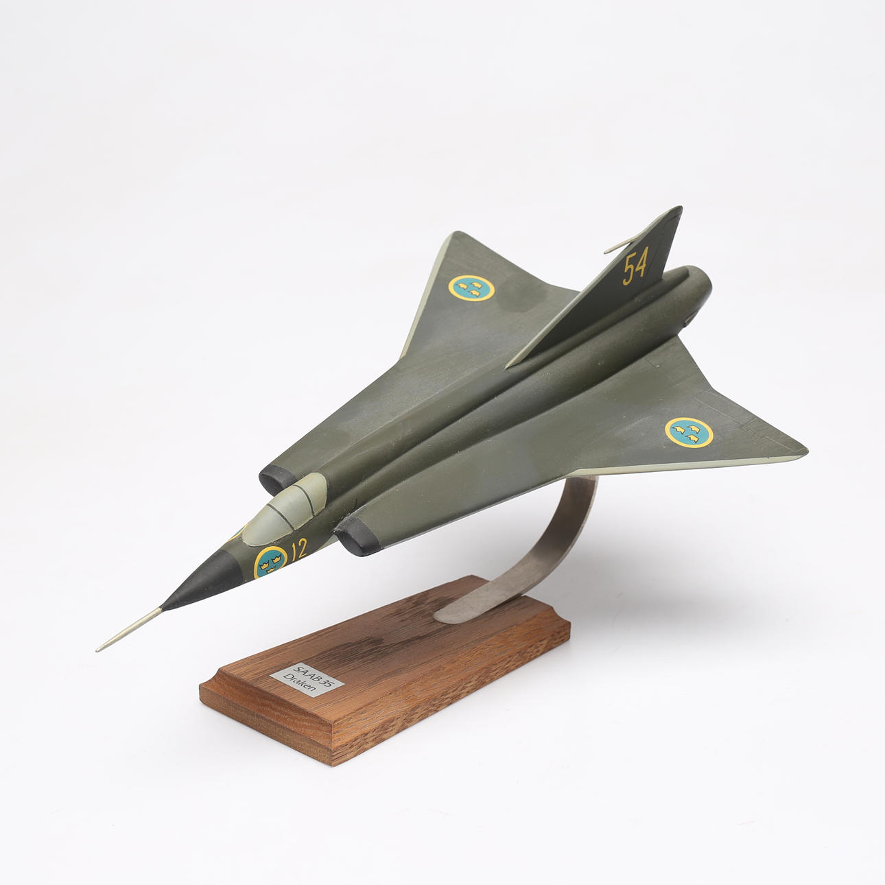 FLYGPLANSMODELL, komposit, SAAB 35 Draken. Vapen & Militaria - Övrig ...